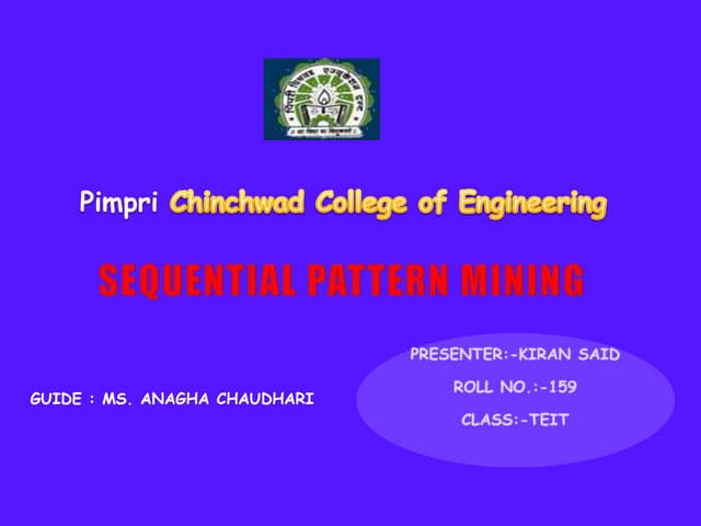 Sequential Pattern Mining Pptx Databases Computer Software And Applications