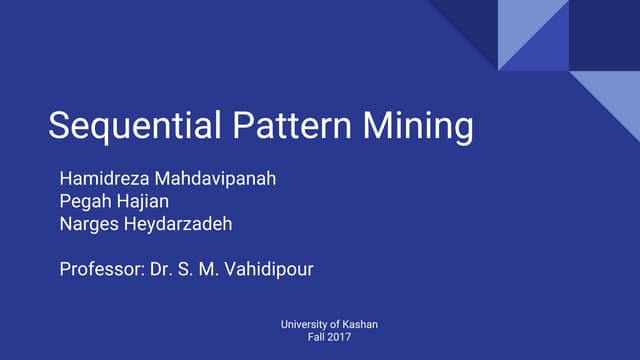Sequential Pattern Mining And Gsp Pdf Databases Computer Software 3829