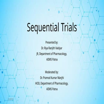 Sequential Trials - a SMART study design | PPTX