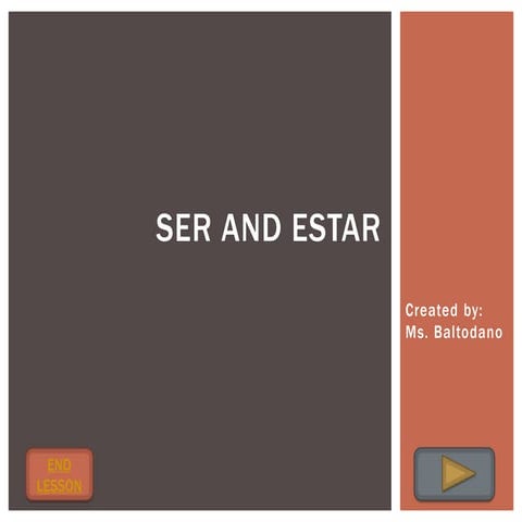 Ser and estar | PPTX