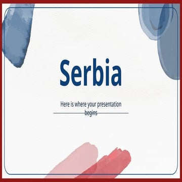 Serbia by Slidesgo, Template vor presentation over serbia | PPT
