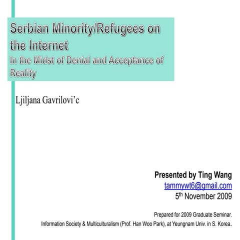 Gifts of Presence: A case study of a south Korean virtual community ...