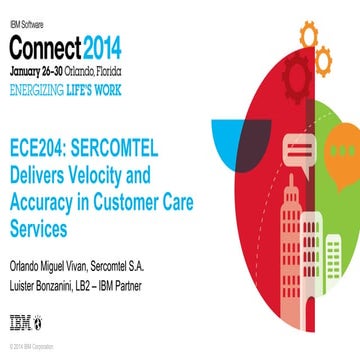 Sercomtel presentation at IBM Connect 2014 | PDF