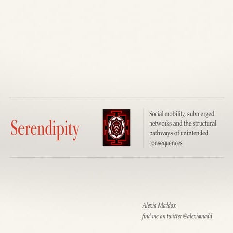 Serendipity: social mobility across social networks and networked digital technologies | PDF