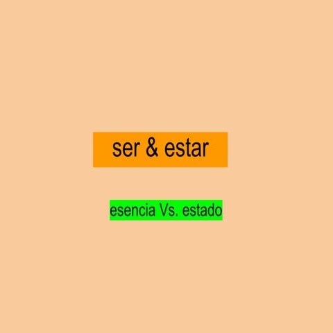 Pronombres personales y verbos ser y estar | PPT