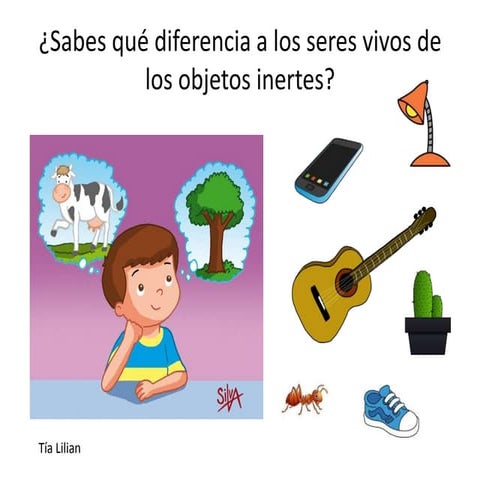 Seres vivos y objetos inertes | PPTX