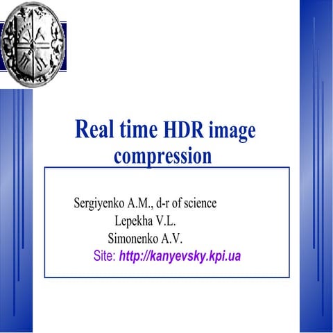 Real-time HDR compressing | PPT