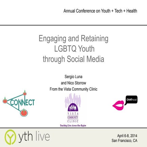 Engaging and Retaining LGBTQ Youth through Social Media | PPT
