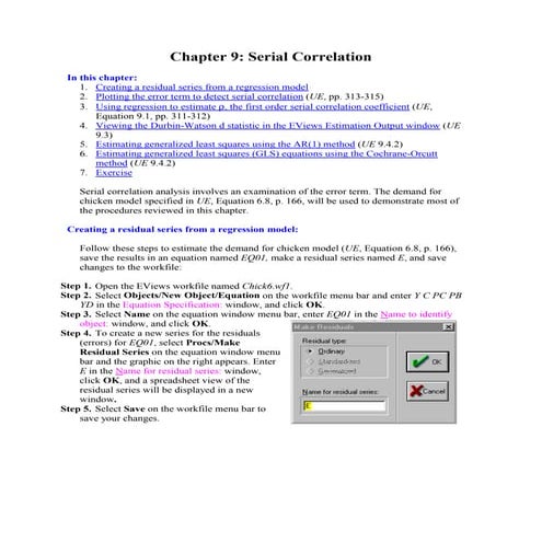 Serial correlation | PDF