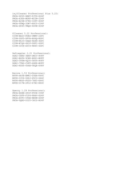 Window10 key | TXT | Operating Systems | Computer Software and Applications