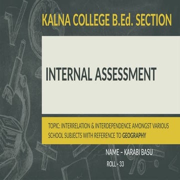 36 KARABI BASU INTERRELATION WITH GEOGRAPHY | PPTX