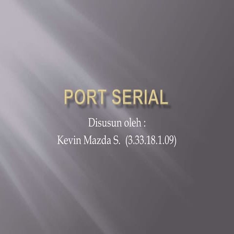Serial port | PPTX