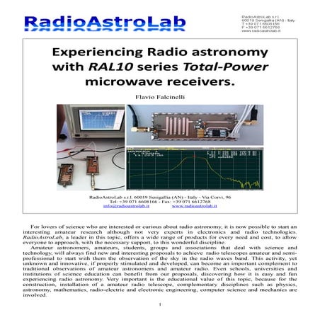 Radio Astronomy and radio telescopes | PDF