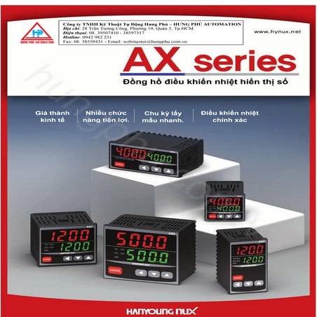 Đồng hồ điều khiển nhiệt độ AX series (mới) | PDF