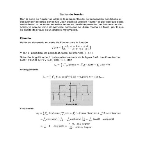 Presentacion Series de Fourier | PDF