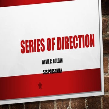 Series of direction | PPT