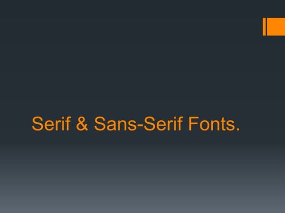 Presentation fonts | PPT