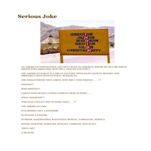 Serious joke | DOCX