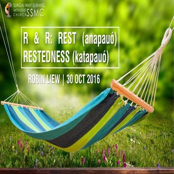 Sermon 2016 # 4 rest and restedness | PDF