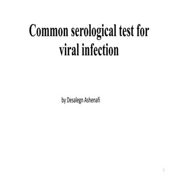 serological test of HIV/ AIDS and their application.pptx