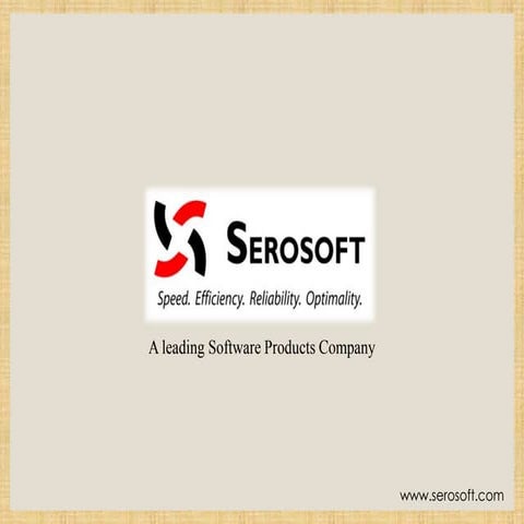 Serosoft Presentation - Prospective Joinees | PDF | Large Business ...