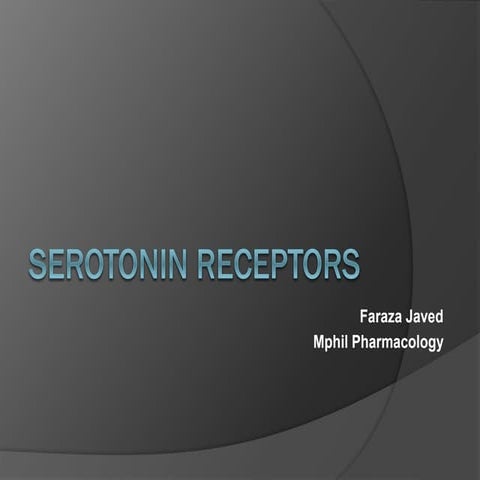 Serotonin receptors | PPTX