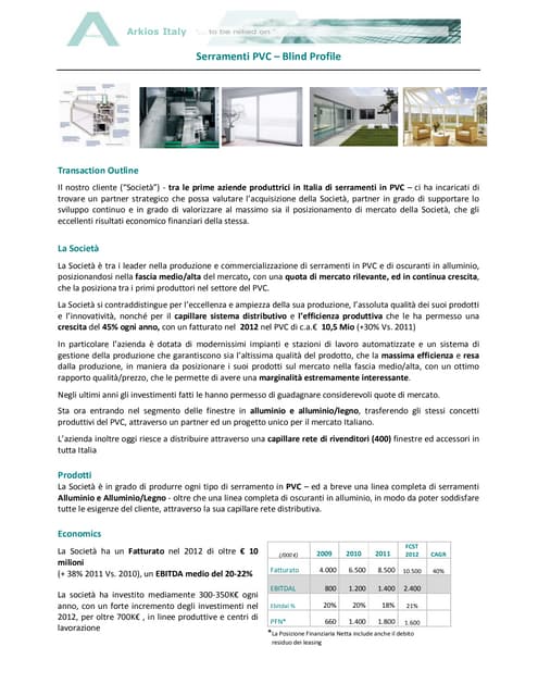 Blind Profile – Security And Anti Theft Systems For Automotive | PDF