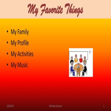 My Favorite Things | PPT