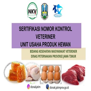 Sertifikasi NKV Bakorwil I Madiun.pptx nomor kontrol veteriner | PPTX