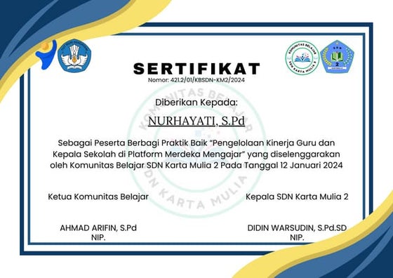 Contoh SKP untuk Guru Tahun 2024 melalui ekinerja .pdf