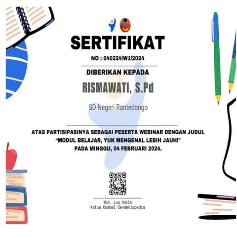 Sertifikat Rhk 2 Rismawati S Pd 4 Feb 2024 Pdf