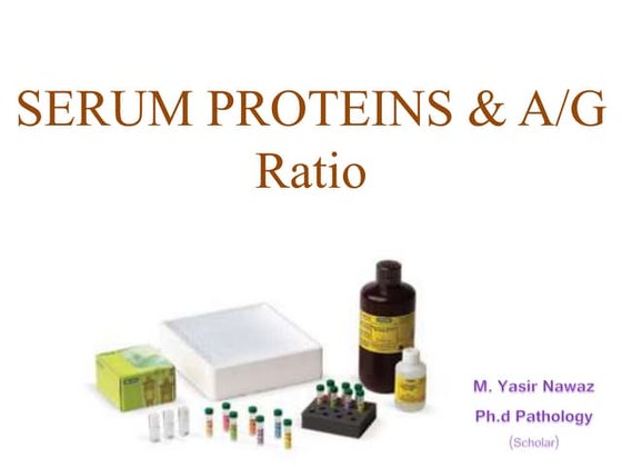 Estimation of serum total Proteins & Albumin .pptx | Blood Disorders ...