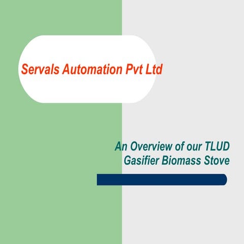 Servals TLUD Biomass Stove Deck | PPT