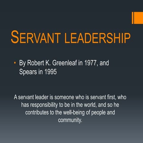 Servant leadership | PPTX