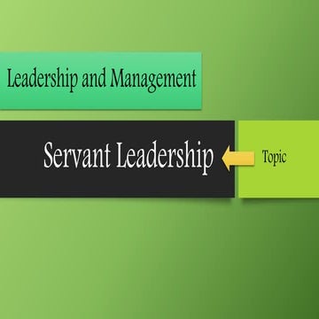 Servant leadership | PPTX