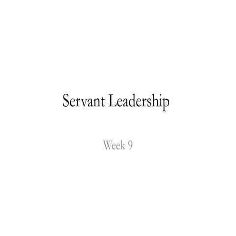 servant leadership servant leadership servant leadershipv | PPTX