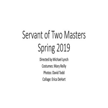 Servant of two masters slideshow | PPT