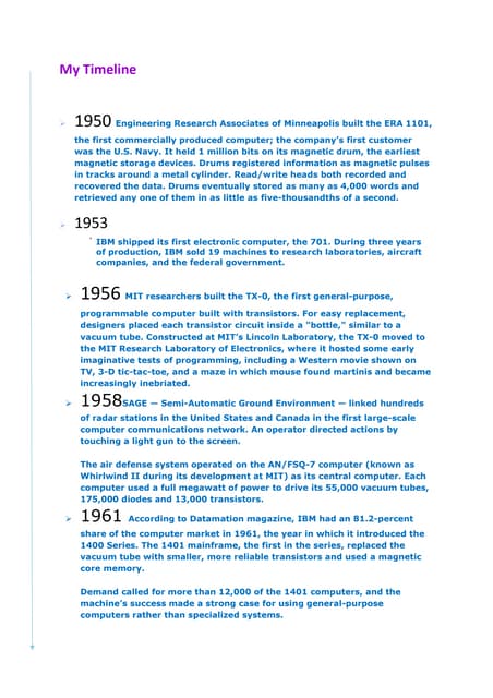 General Purpose Mainframe and Minicomputer Era | PPSX