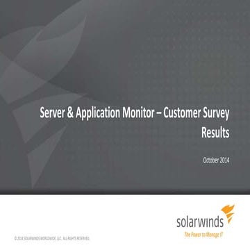 Server And Application Monitor Sam Benefits Survey Ppt