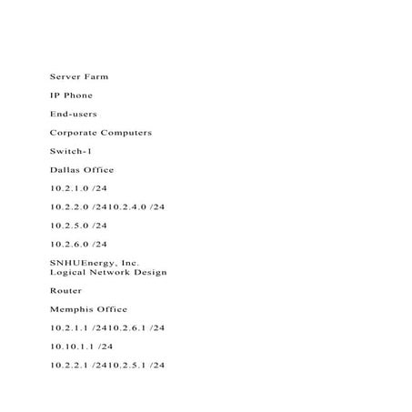 Server FarmIP PhoneEnd-usersCorporate Computers.docx