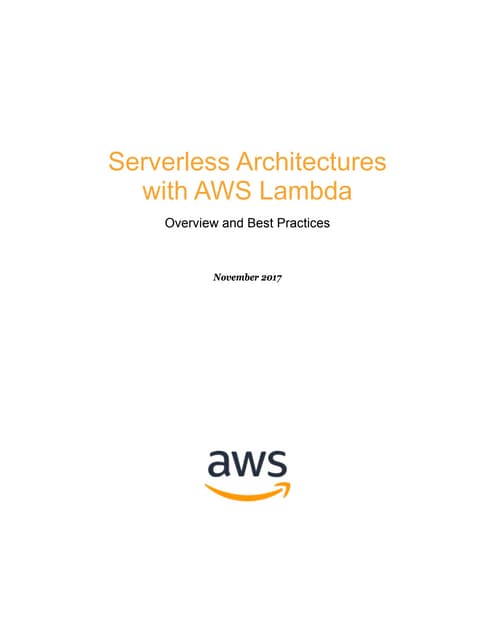 Aws Lambda Functions A Comprehensive Guide Pdf