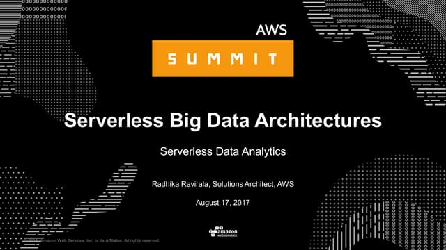 Serverless Big Data Architectures: Serverless Data Analytics | PPT Serverless Big Data Architectures: Serverless Data Analytics | PPT