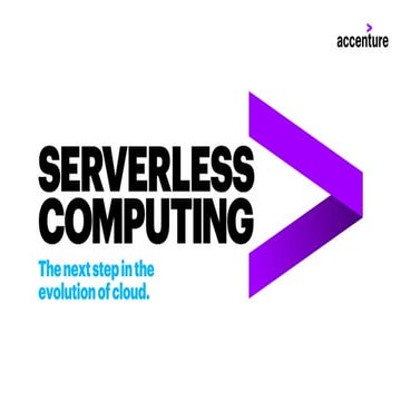 Serverless computing. The next step in the evolution of cloud. | PPT