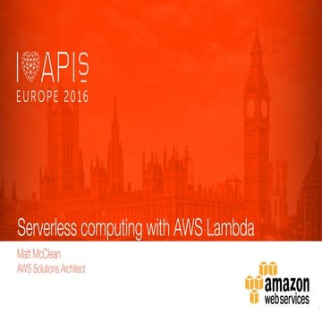 Serverless Computing With Aws Lambda Pdf Cloud Computing Internet 0598
