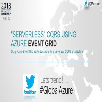 Serverless Cqrs Using Azure Event Grid Ppt