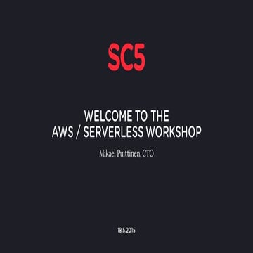 Aws Serverless Workshop Ppt