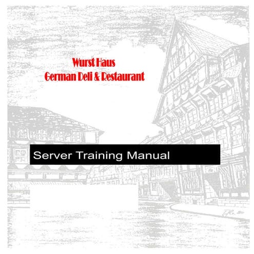 Server training manual_with_washout | PDF