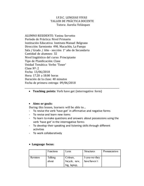 lesson plan 4- primary level | PDF