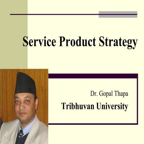 Service Product Strategies | PPT