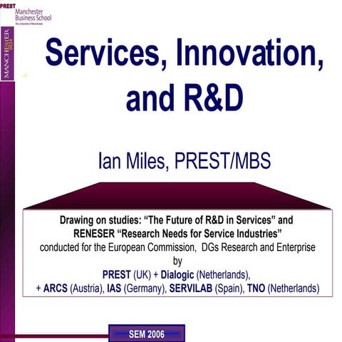 Service Innovation and R&D | PPT